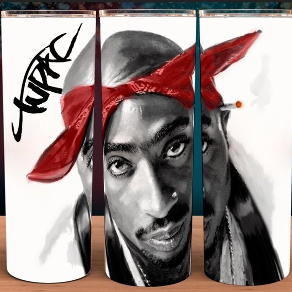 Dining | Tupac 2pac Shakur Red Bandana West Coast Cup Mug Tumbler ...